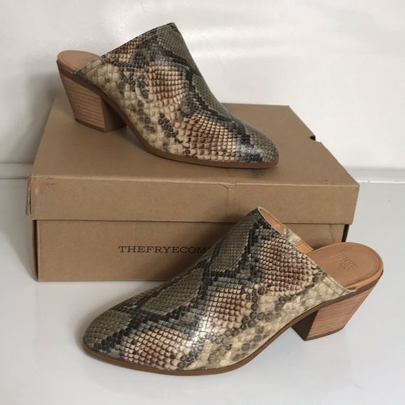 Frye | Shoes | Frye Co Jacy Leather Or Perforated Mule | Poshmark